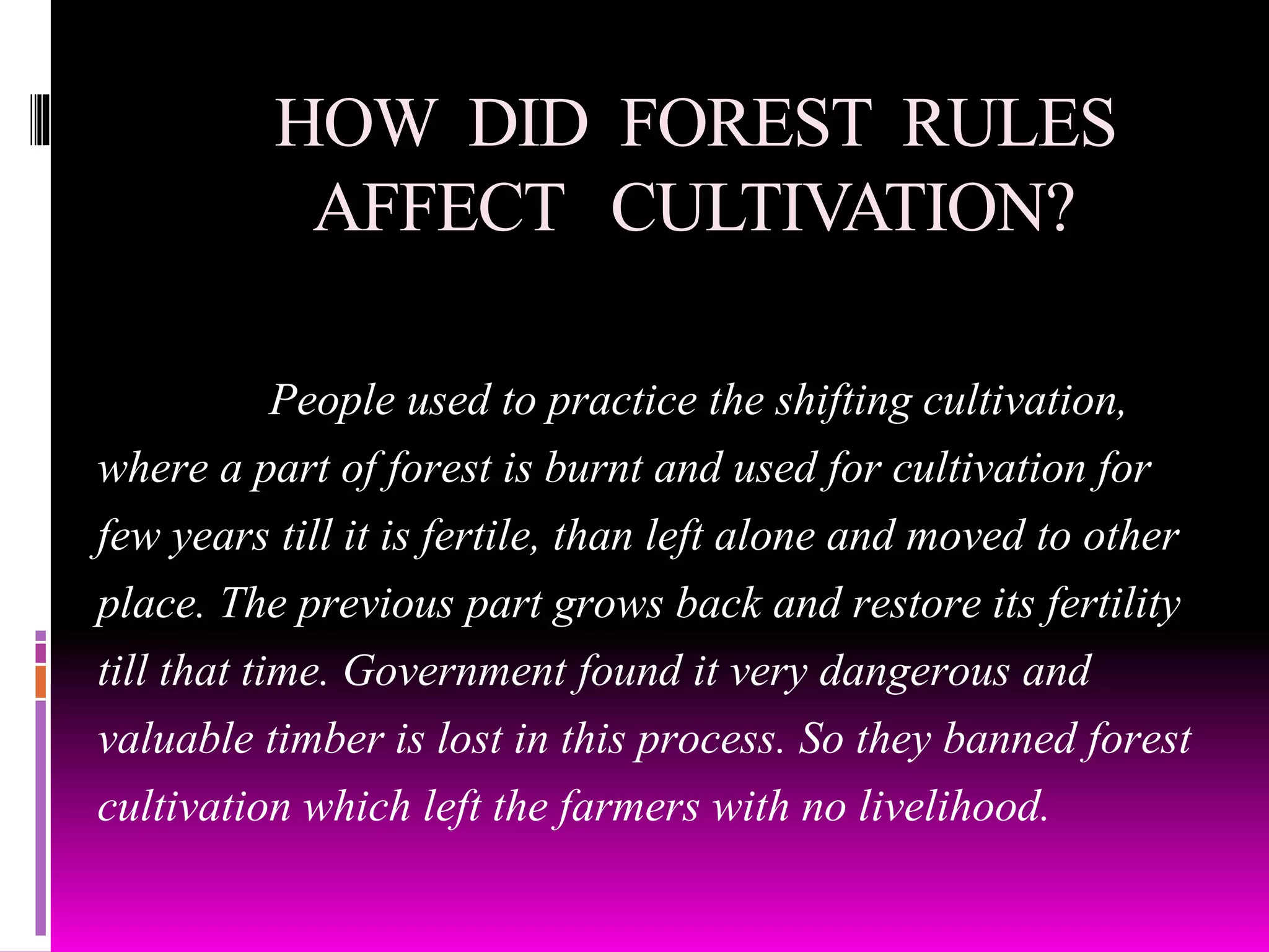 Forest society and colonialism | PPTX