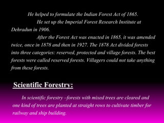 Forest society and colonialism | PPTX