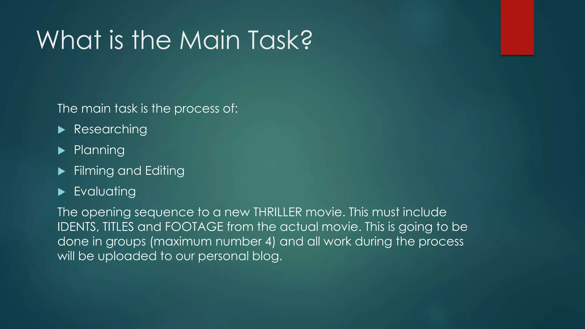 AS main task explanation | PPTX