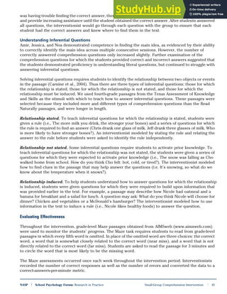 A Small-Group Reading Comprehension Intervention For Fourth-And Fifth ...