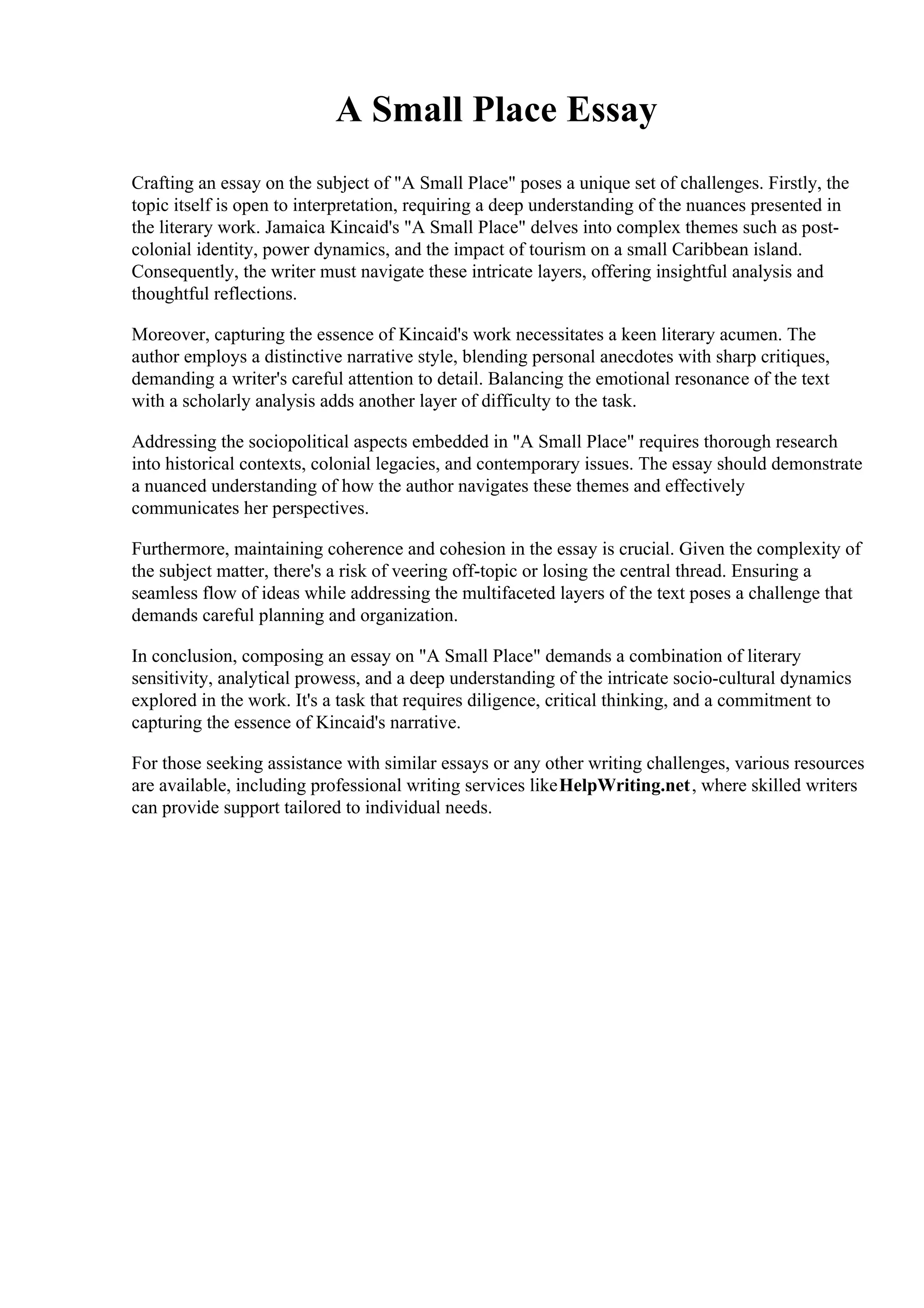 A Small Place Essay.pdf