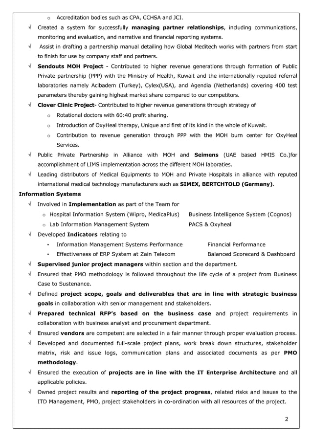 Asma resume strategy business solutions final | PDF