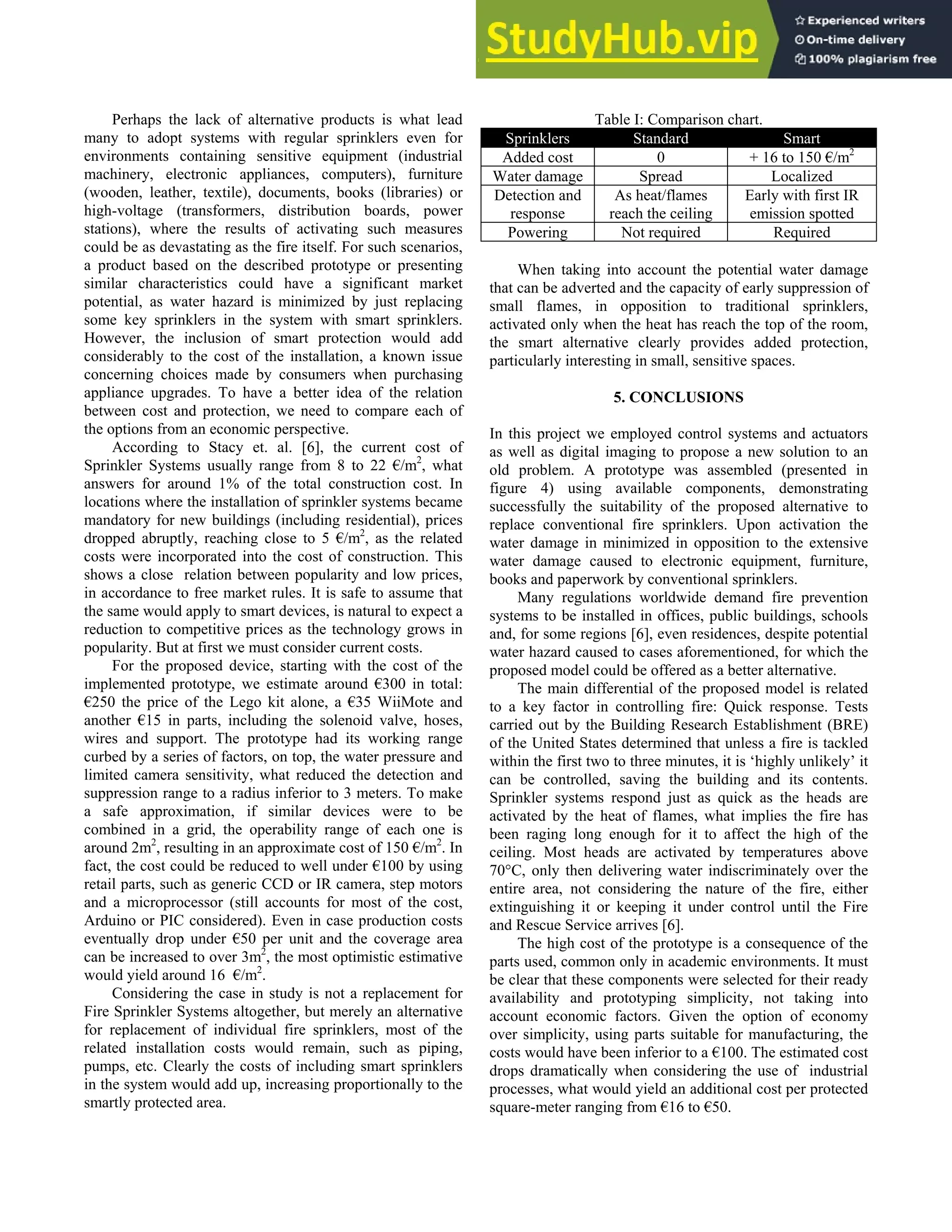 A Smarter Fire Sprinkler | PDF