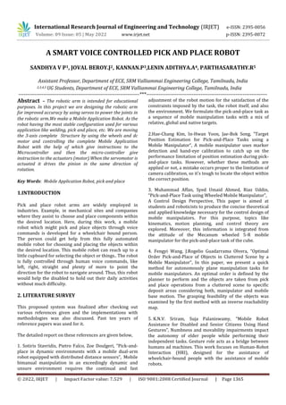 A SMART VOICE CONTROLLED PICK AND PLACE ROBOT.pdf