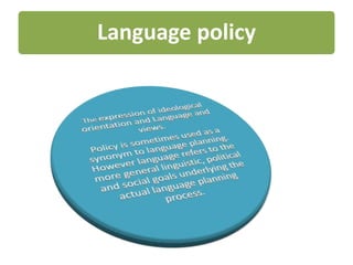Language planning and language shift | PPTX