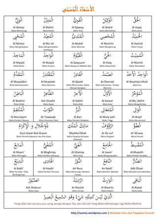 Asmaul husna | PDF