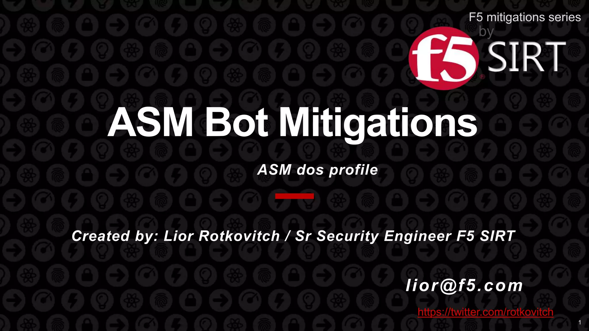 Advance WAF bot mitigations V13.1 | PPT