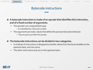 ASM Core API - methods (part 1) | PPTX | Programming Languages | Computing