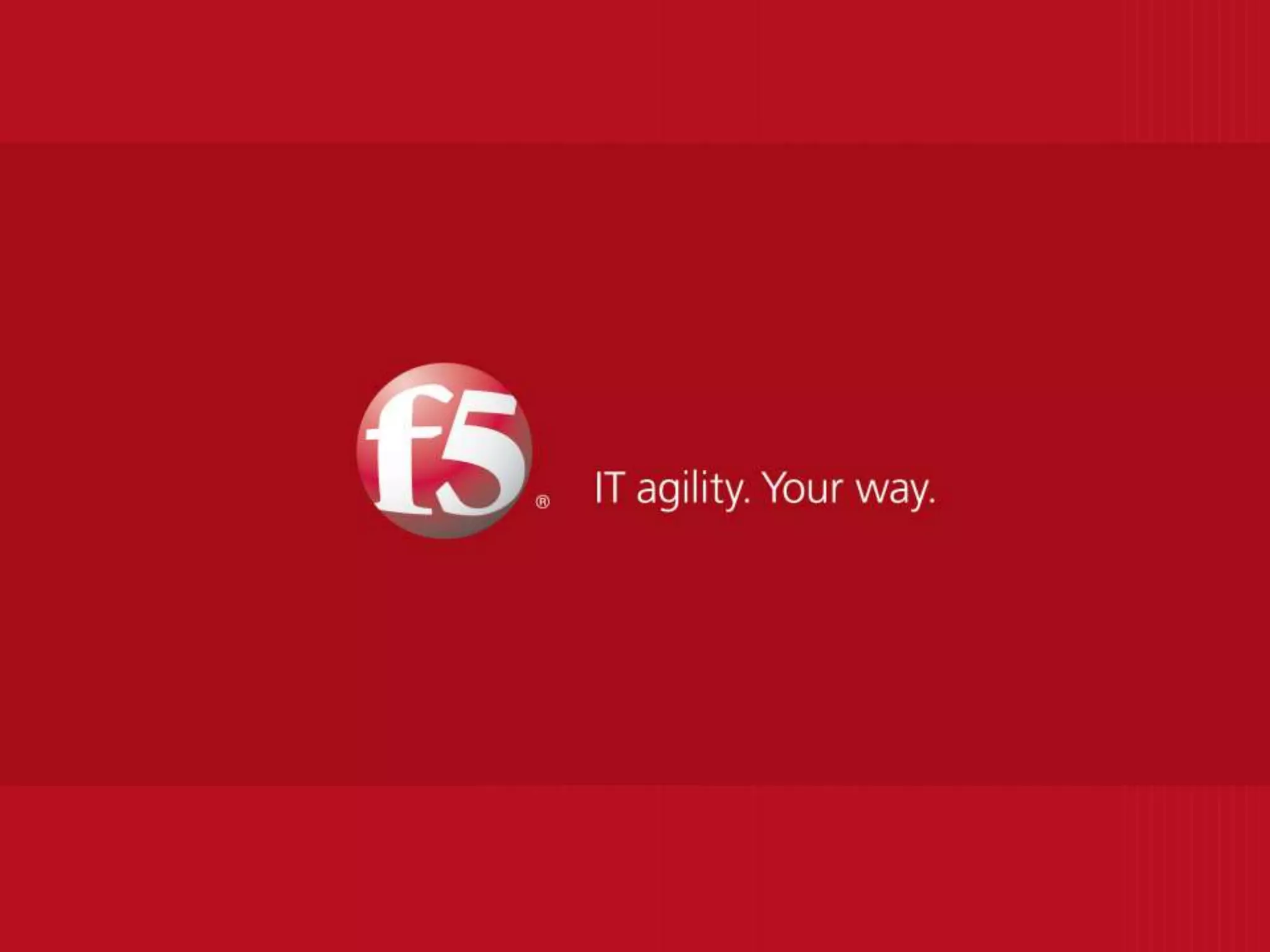 F5 - BigIP ASM introduction | PPTX