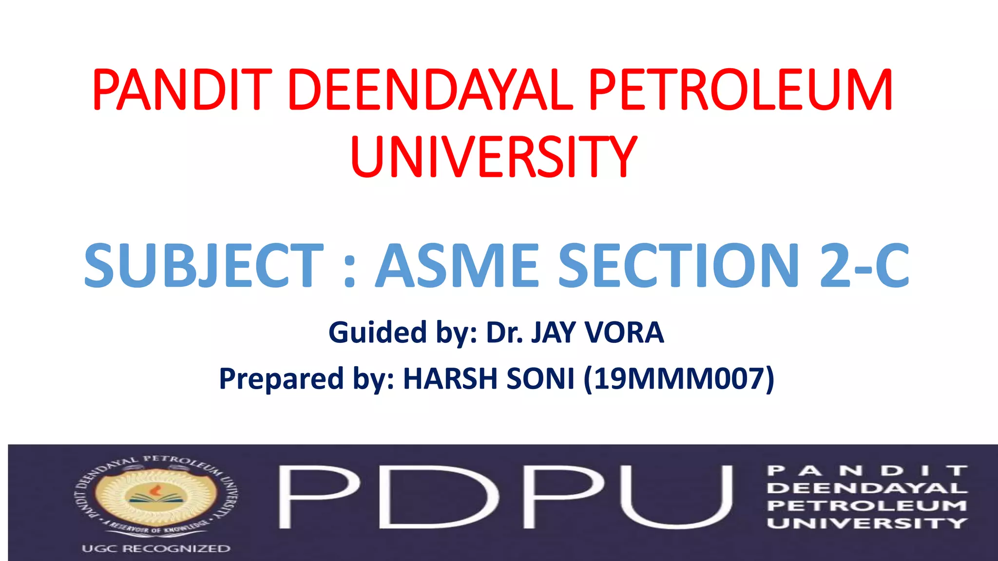 Asme section 2C | PPTX
