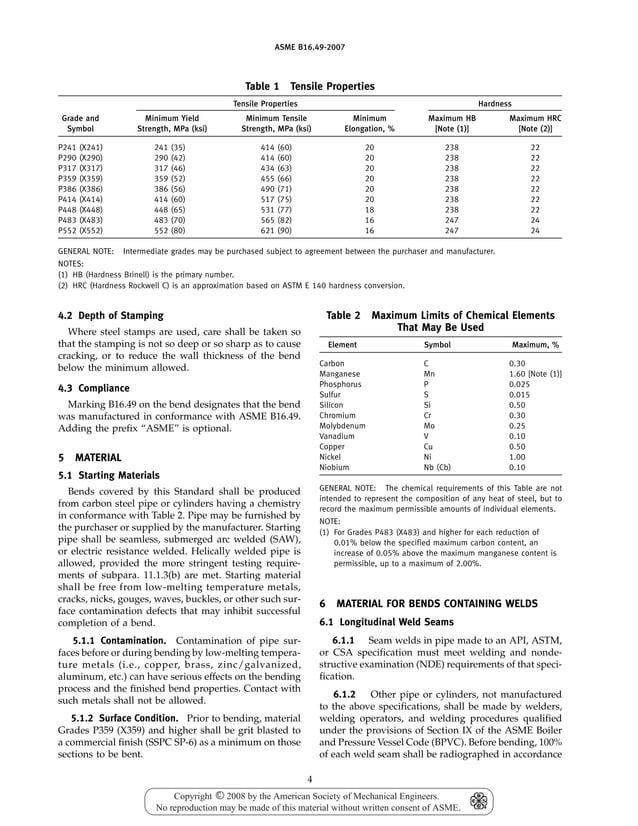 ASME-B16.49.pdf | Chemistry | Science