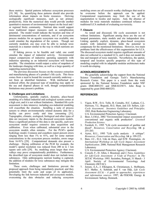 life cycle assessment paper | PDF