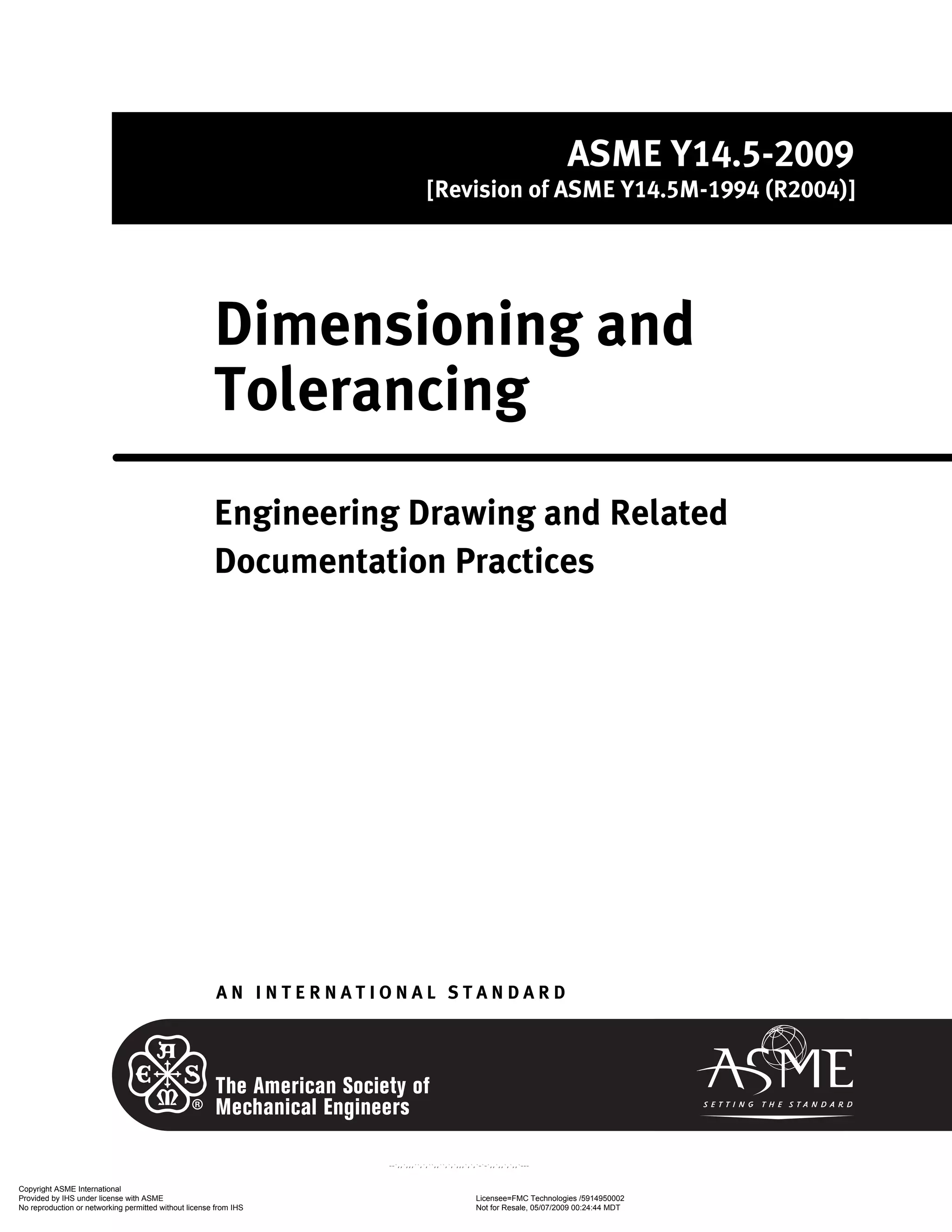 Asme y14.5 m-2009 | PDF