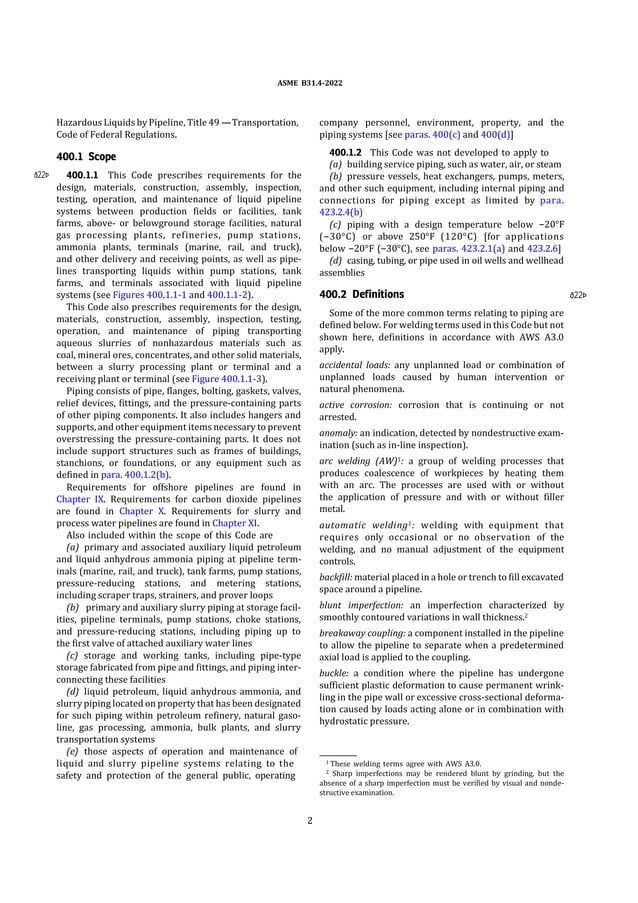 ASME B31.4-2022 estandar ductos año 2022 | PDF | Technology & Computing