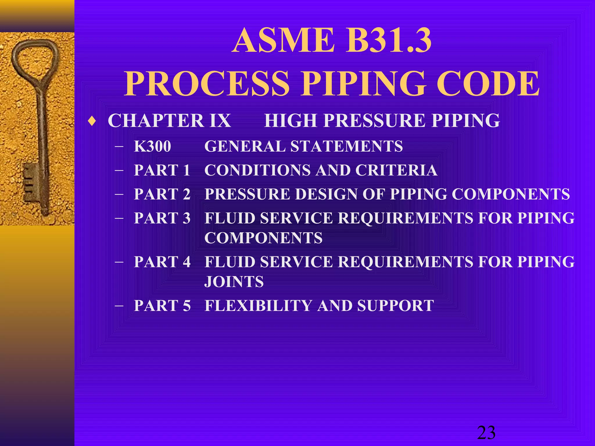 Asme b31,pressure piping code | PPT