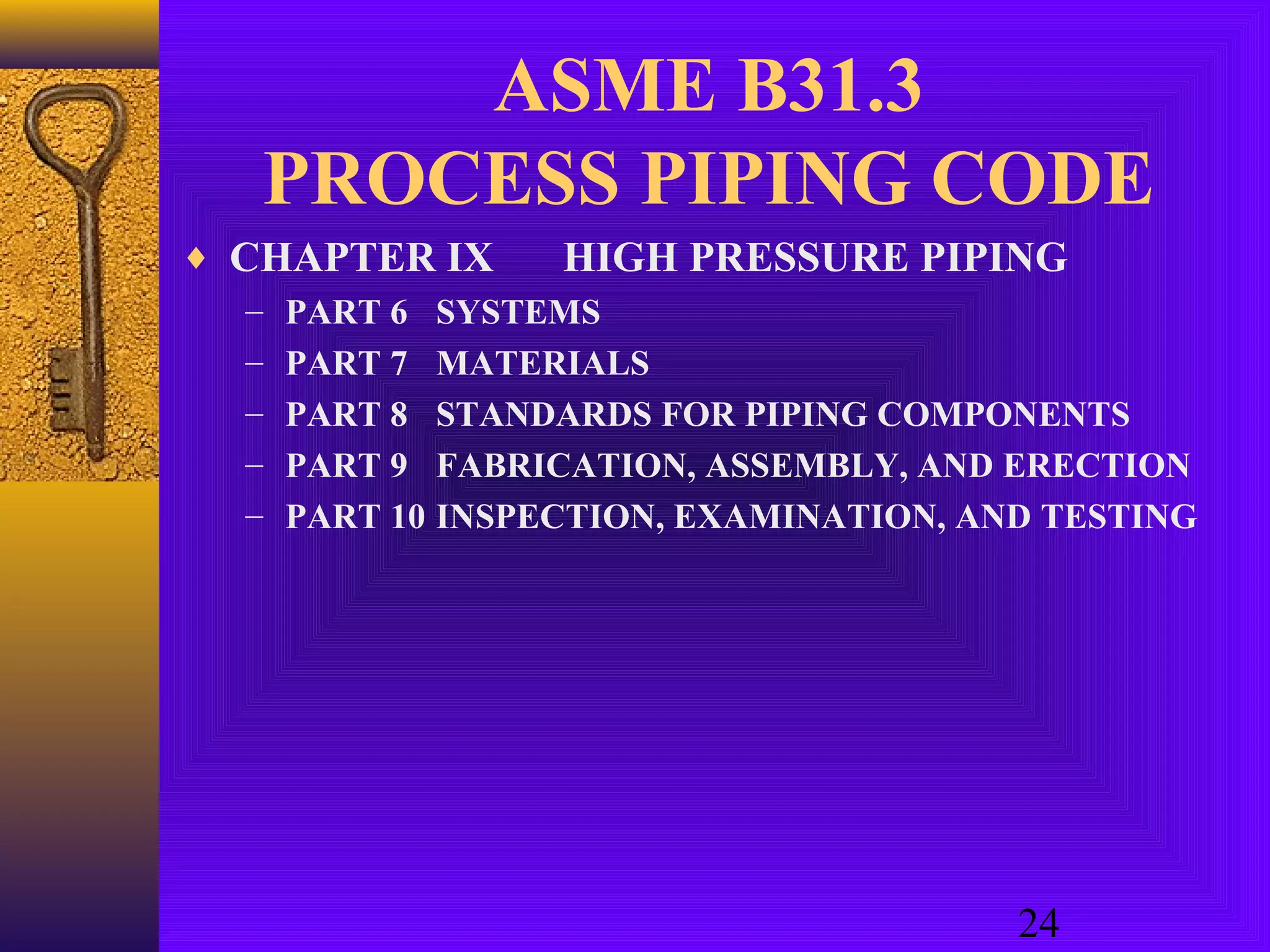 Asme b31,pressure piping code | PPT
