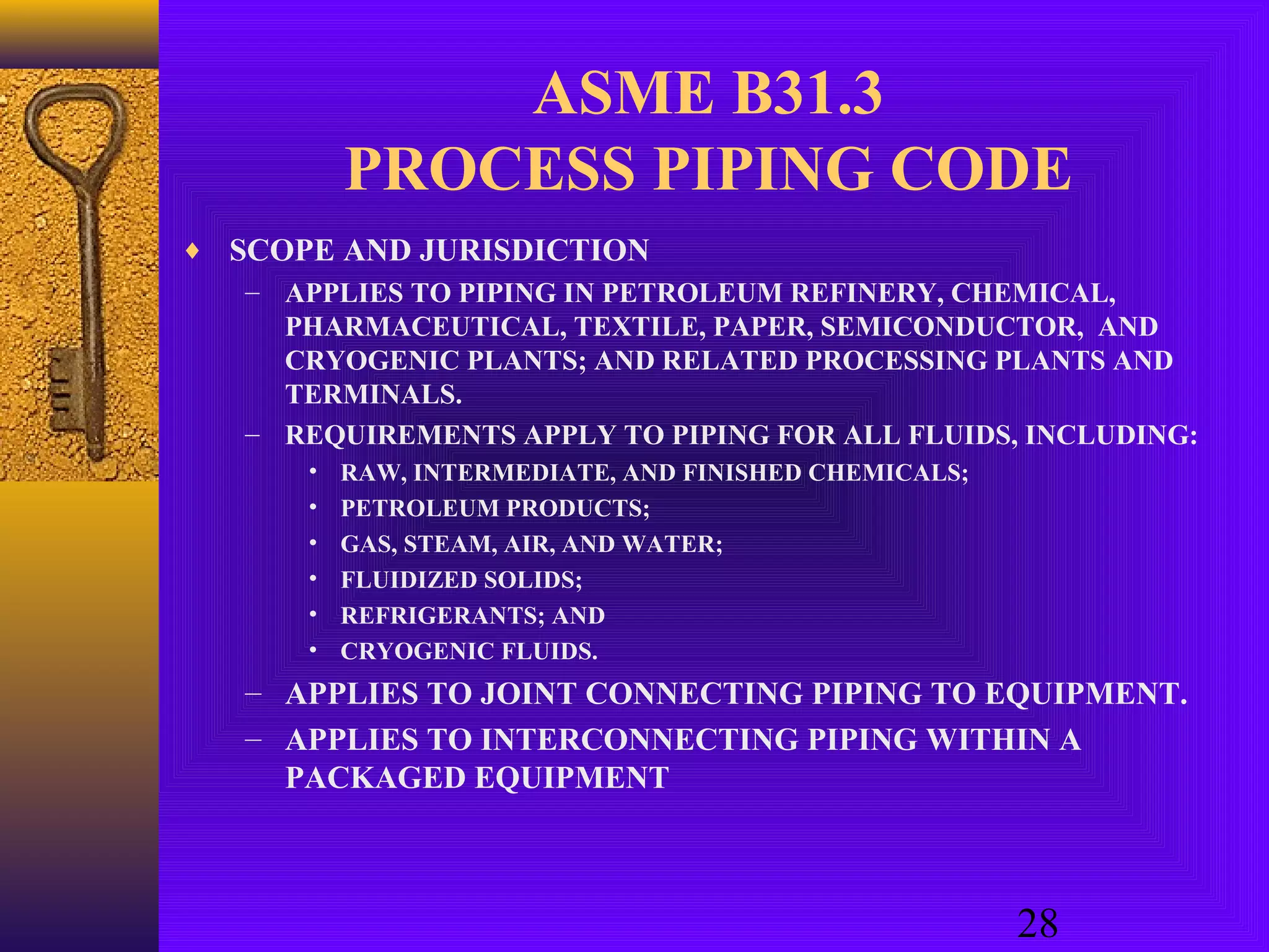 Asme b31,pressure piping code | PPT