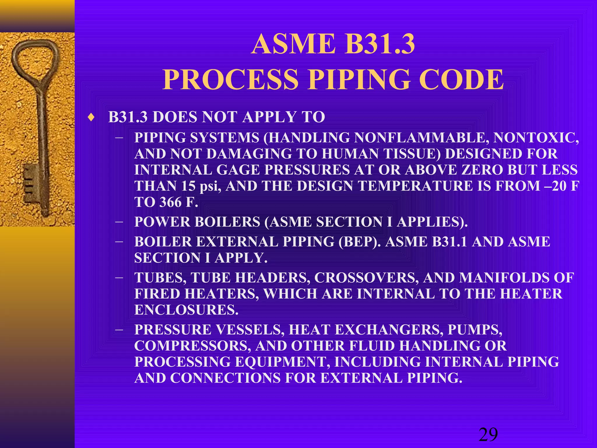 Asme b31,pressure piping code | PPT