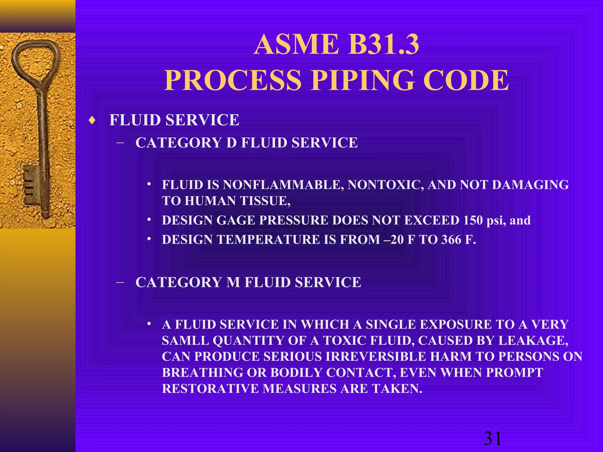 Asme b31,pressure piping code | PPT