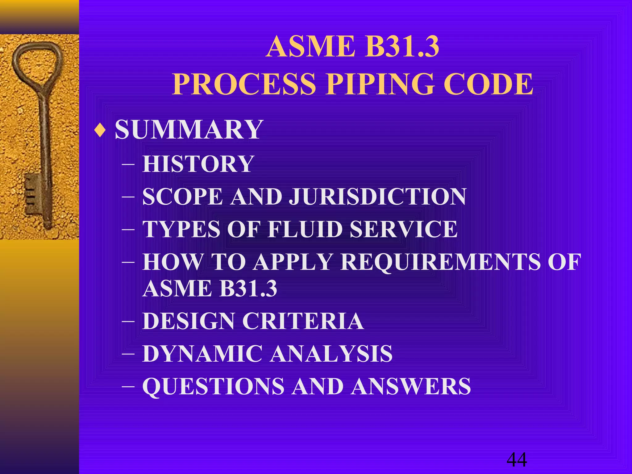 Asme b31,pressure piping code | PPT