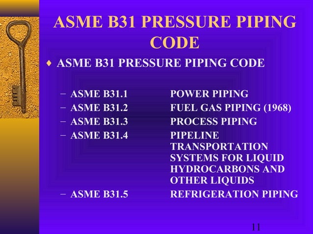 Asme b31,pressure piping code | PPT