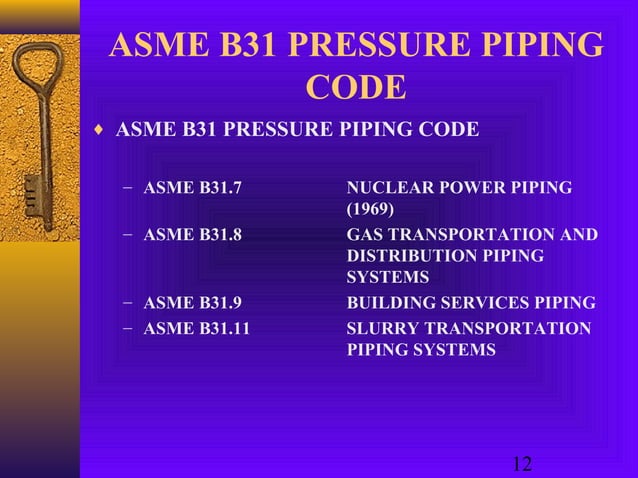 Asme b31,pressure piping code | PPT