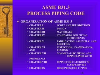 Asme b31,pressure piping code | PPT