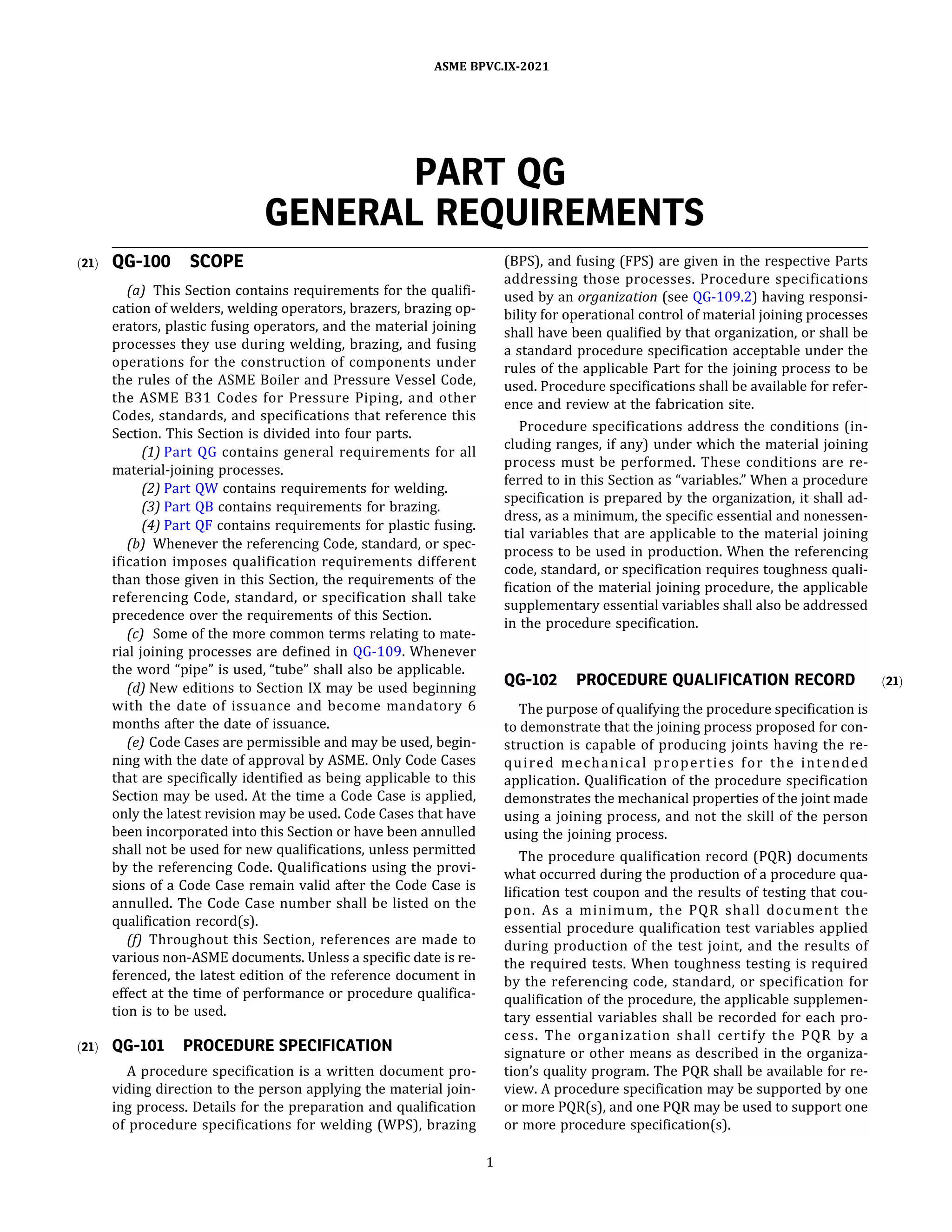 ASME BPVC 2021 Section IX - Qualification Standard for Welding, Brazing ...