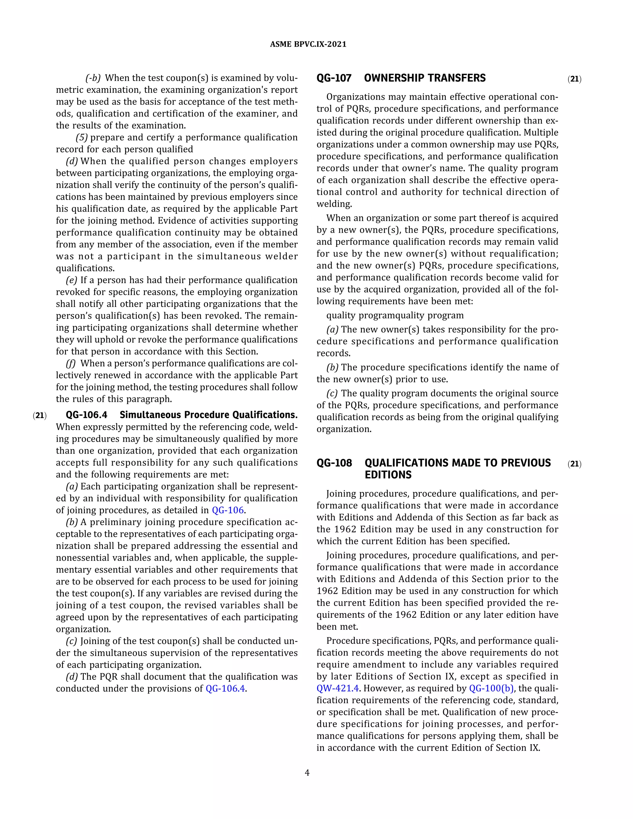 ASME BPVC 2021 Section IX - Qualification Standard for Welding, Brazing ...