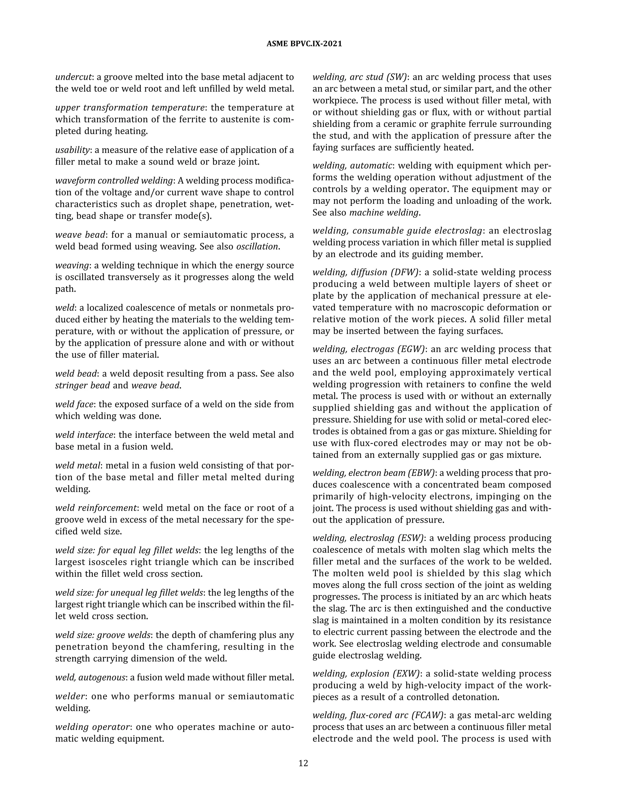 ASME BPVC 2021 Section IX - Qualification Standard for Welding, Brazing ...
