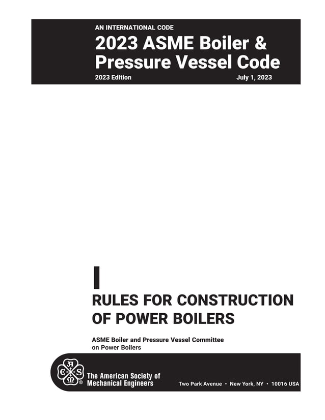 ASME BPVC 2023 Section I para leer y entender | PDF