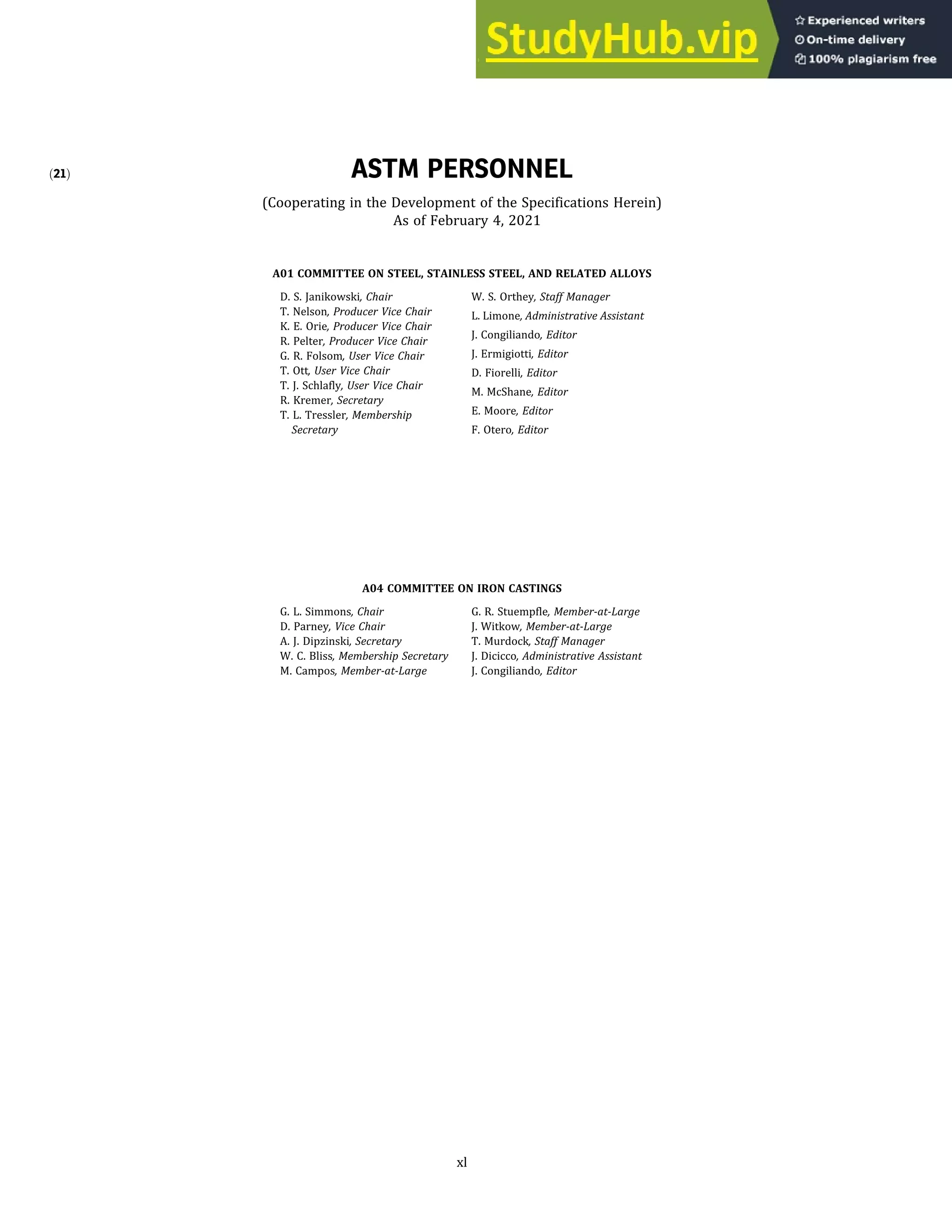 ASME BPVC Section II Materials Part A Ferrous Material Specifications ...