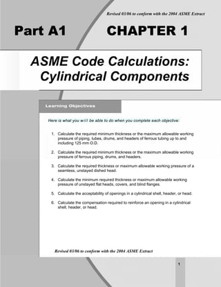 Asme Code Calculations Cylindrical Components | PDF
