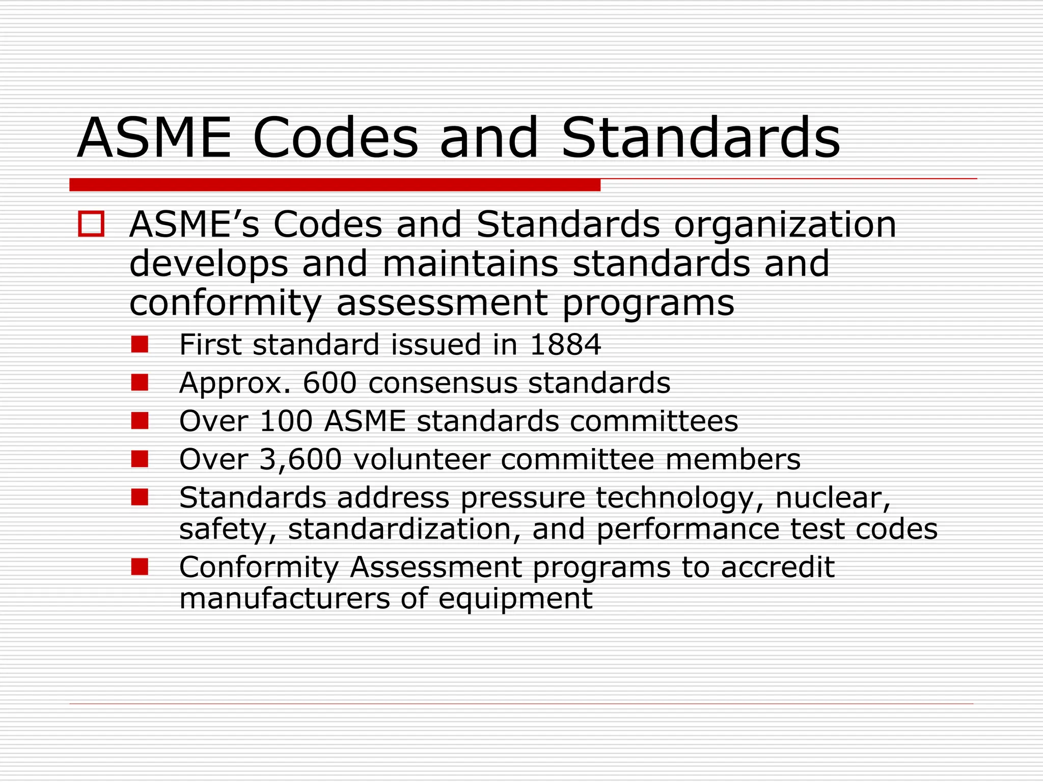 ASME CODES & STANDARDS - department of metallurgy.ppt