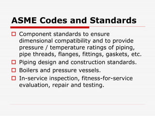 ASME CODES & STANDARDS - department of metallurgy.ppt