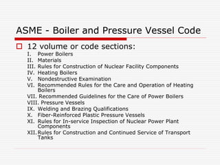 ASME CODES & STANDARDS - department of metallurgy.ppt