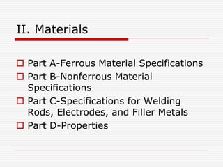 ASME CODES & STANDARDS - department of metallurgy.ppt