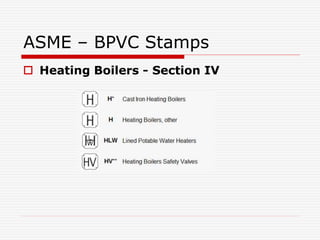 ASME CODES & STANDARDS - department of metallurgy.ppt