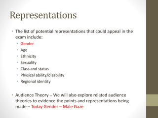 As media lesson 2 representation | PPTX