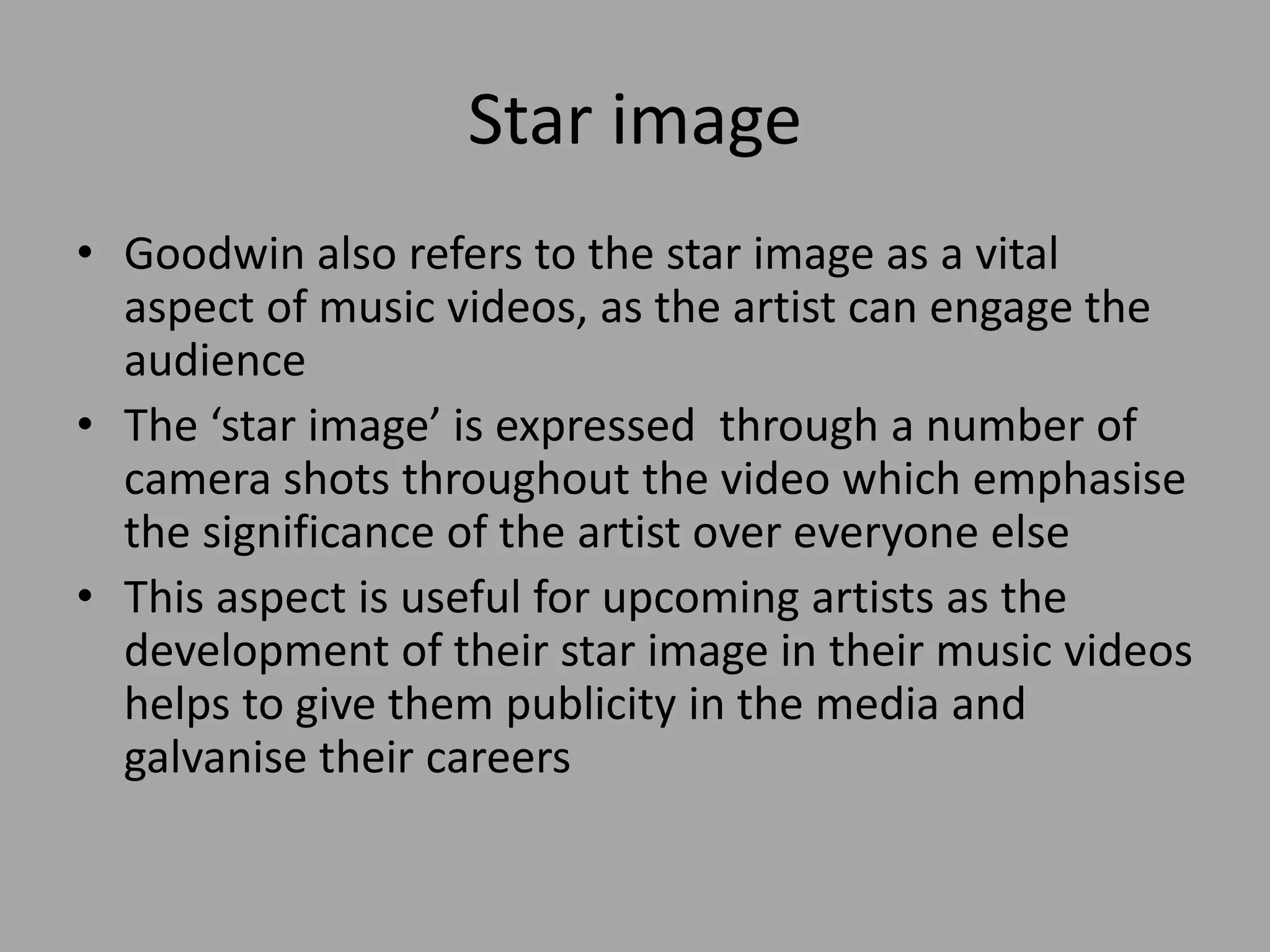 Andrew Goodwin's music video theory | PPT