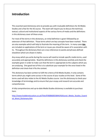 As media dictionary[1] | DOC