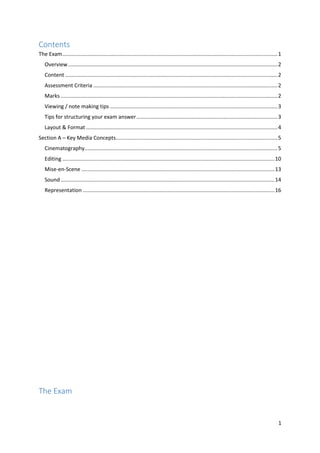 AS Media Exam Revision Guide | DOCX
