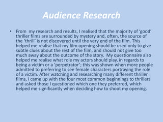 AS Media Studies Film Opening Evaluation - Question One | PPTX
