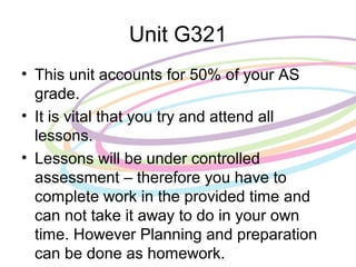 As media g321 foundation portfolio of media - lesson 1 introduction and film opening | PPT