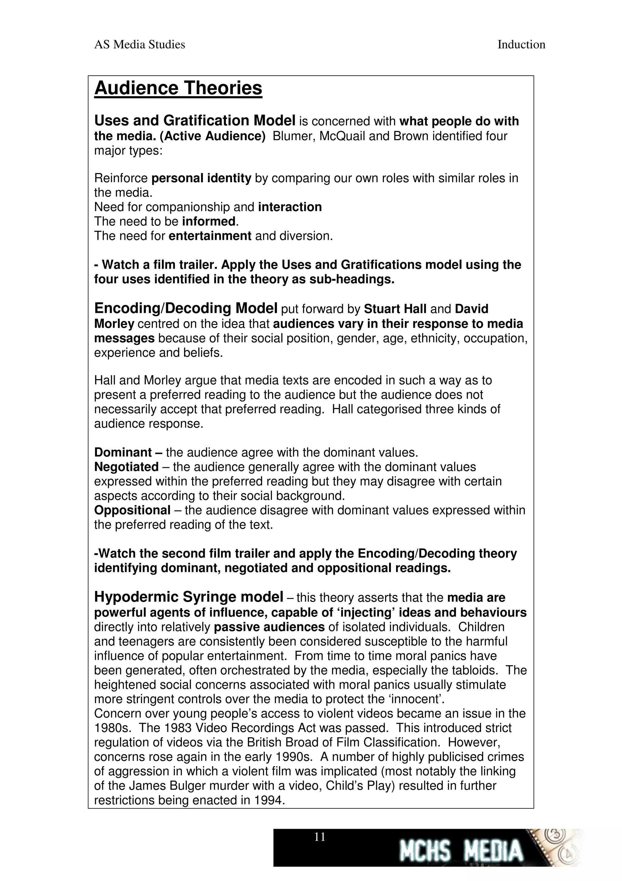 As media induction booklet | PDF