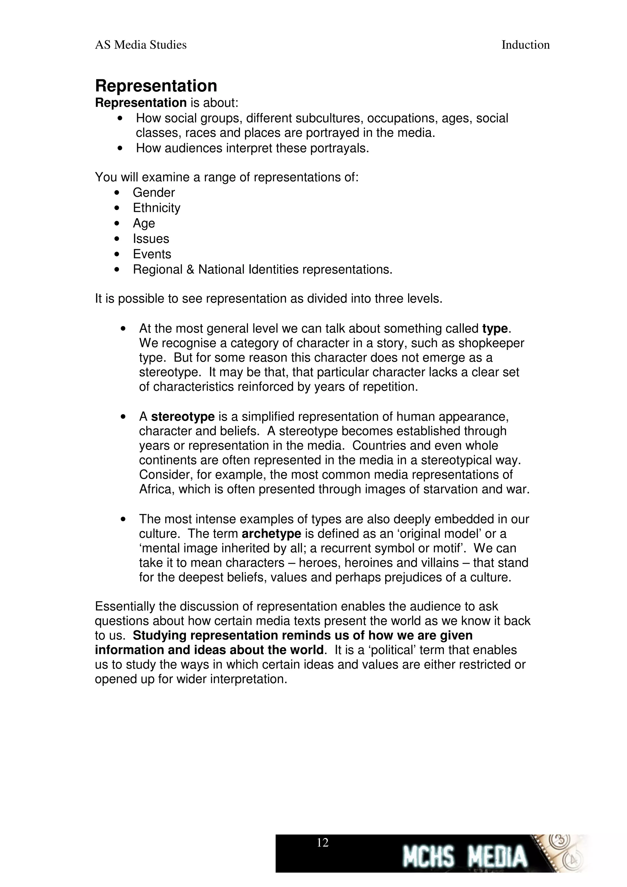 As media induction booklet | PDF