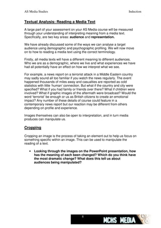 As media induction booklet | PDF