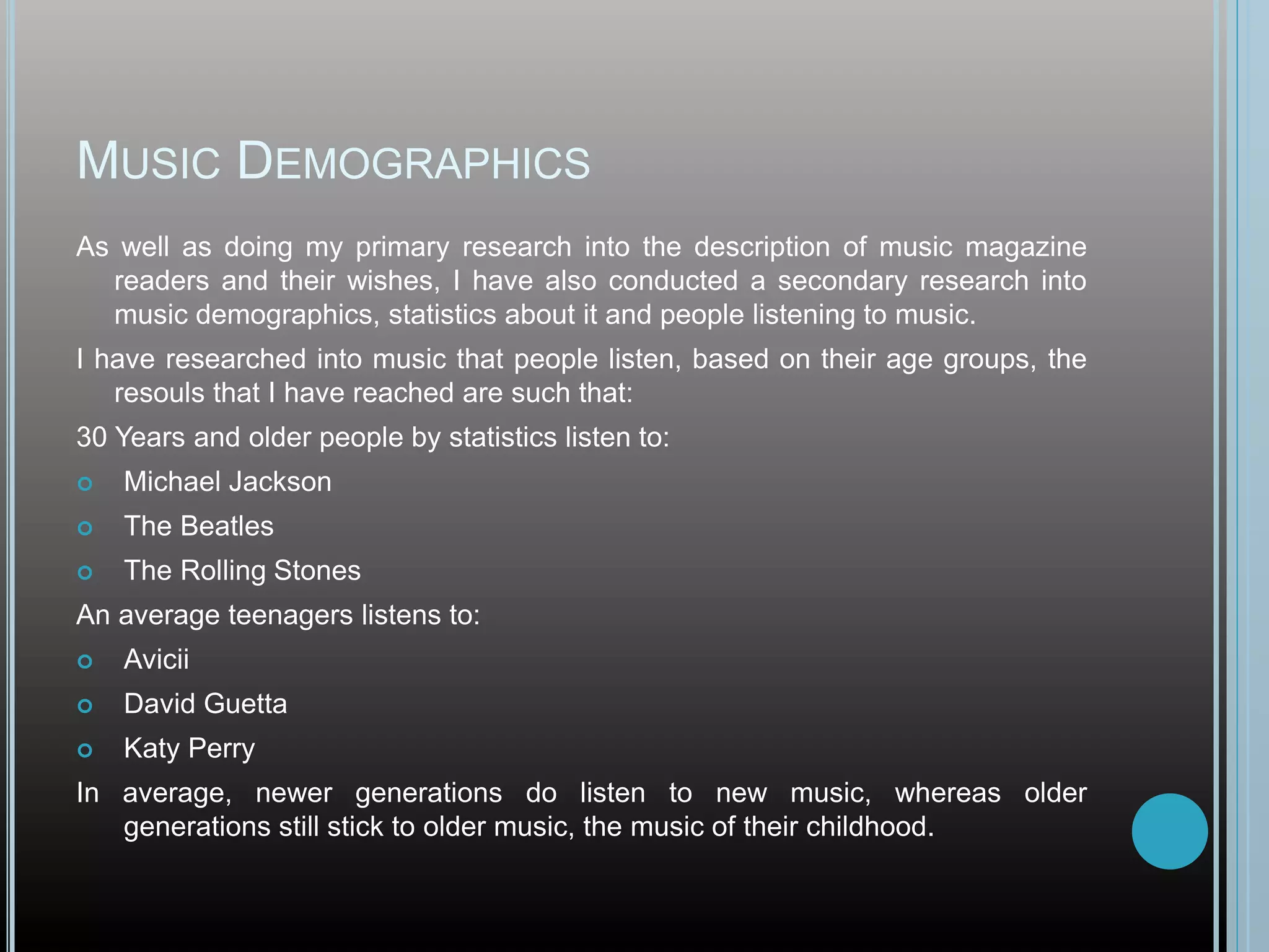 As Media Music Magazine Demographics and Audience Research | PPTX