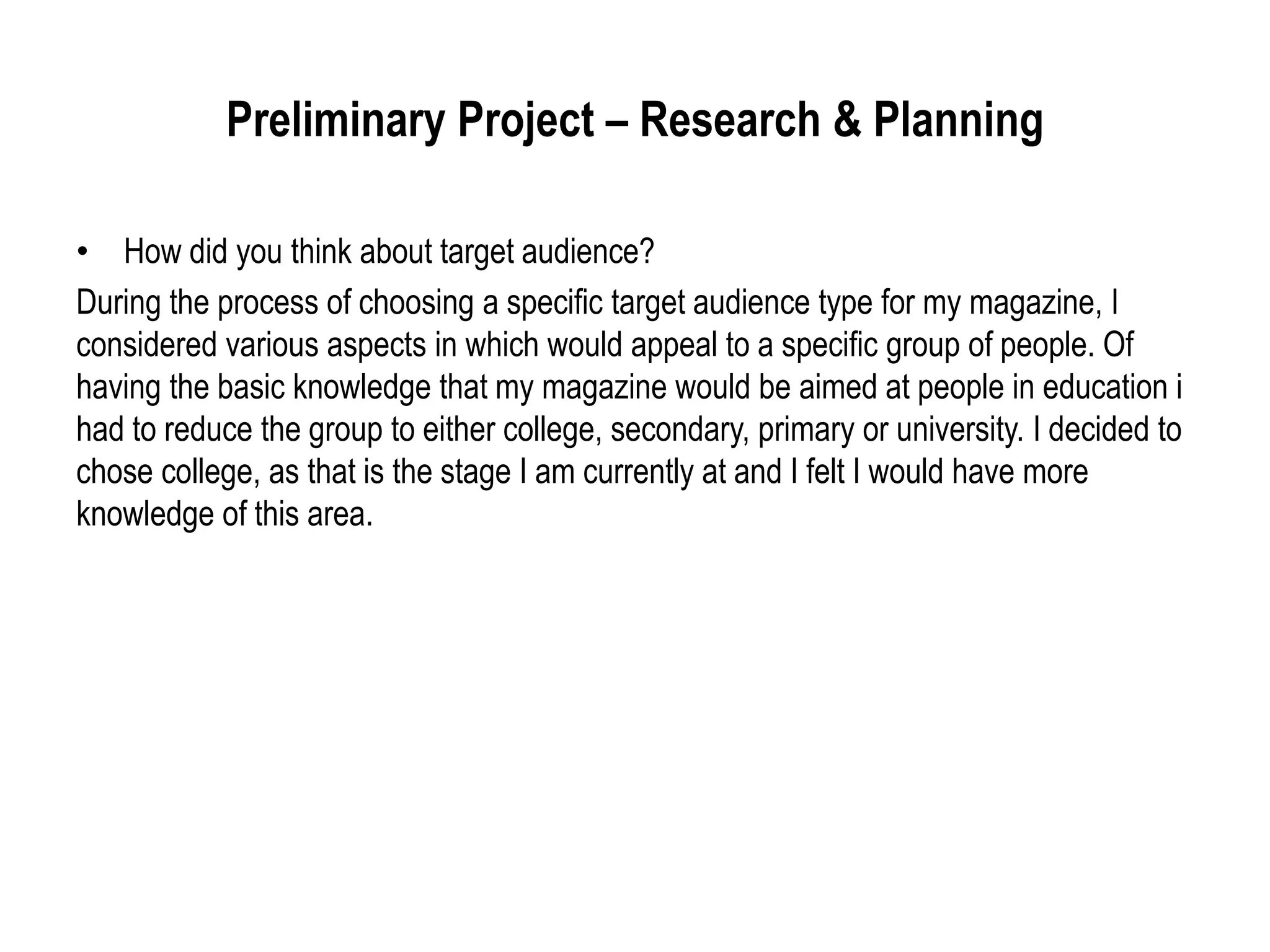 Project Analysis | PPT