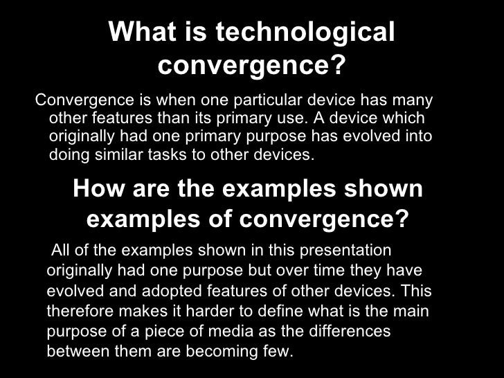 As Media Studies Convergence